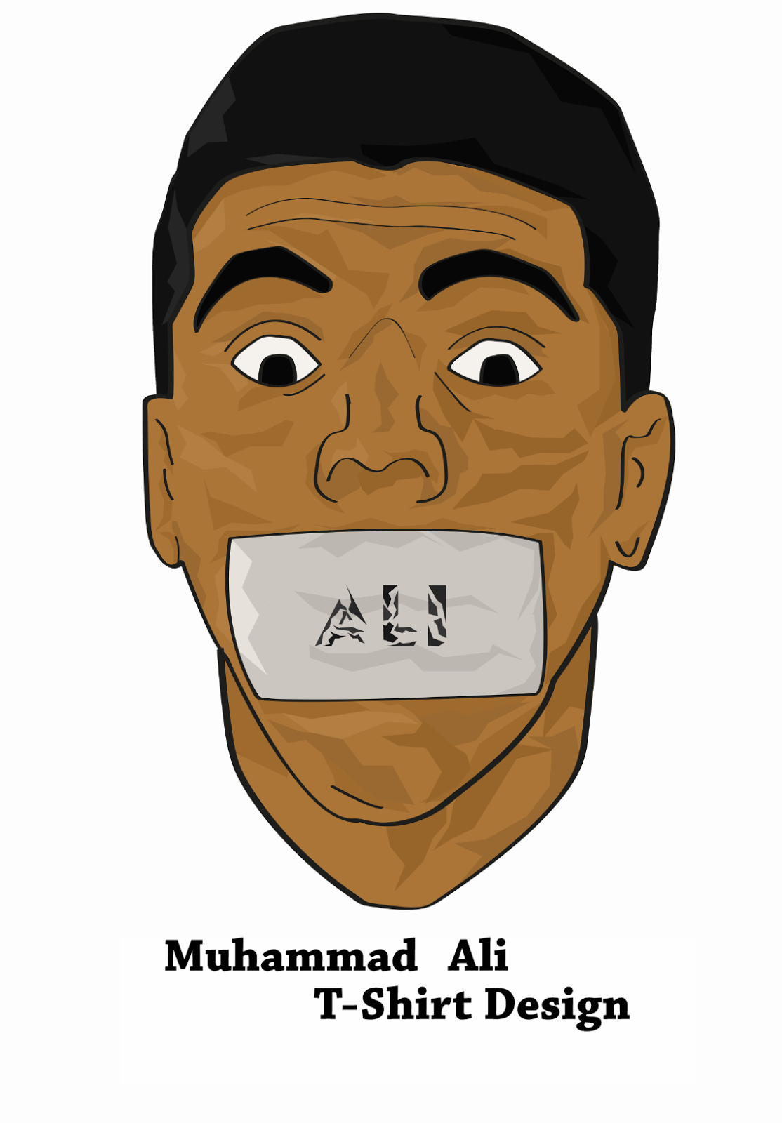 Adam lawson: The Greatest of all time Muhammad Ali Graphic design.