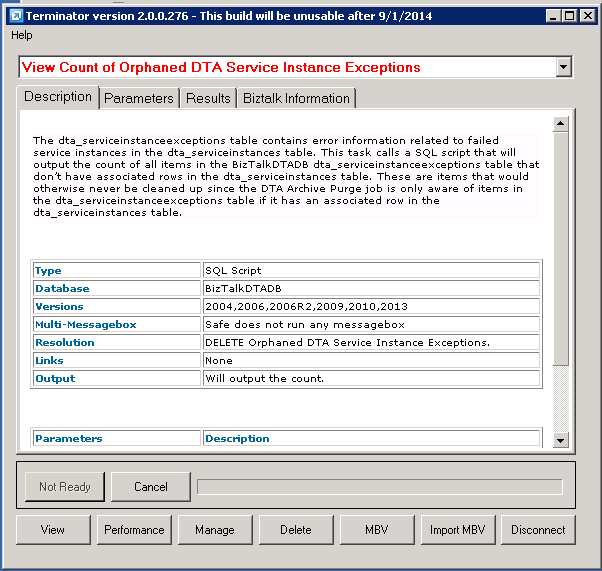 Adventures in SQL Server: Using BizTalk Terminator