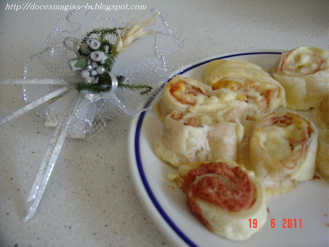 doce magia: Caracois de Massa Folhada