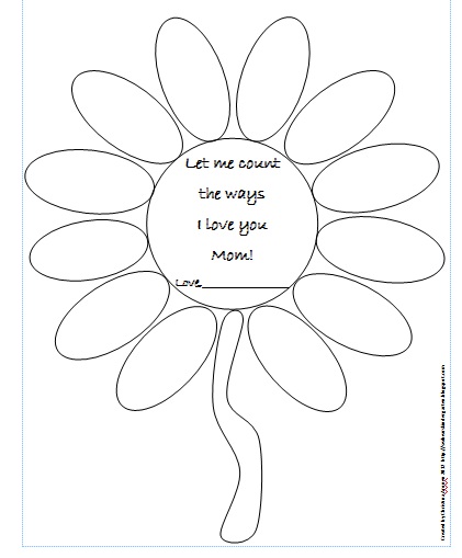 Classroom Freebies Too: A Free Mother's Day Activity