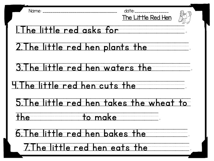 MrsQuimbyReads | Teaching Resources: The Little Red Hen