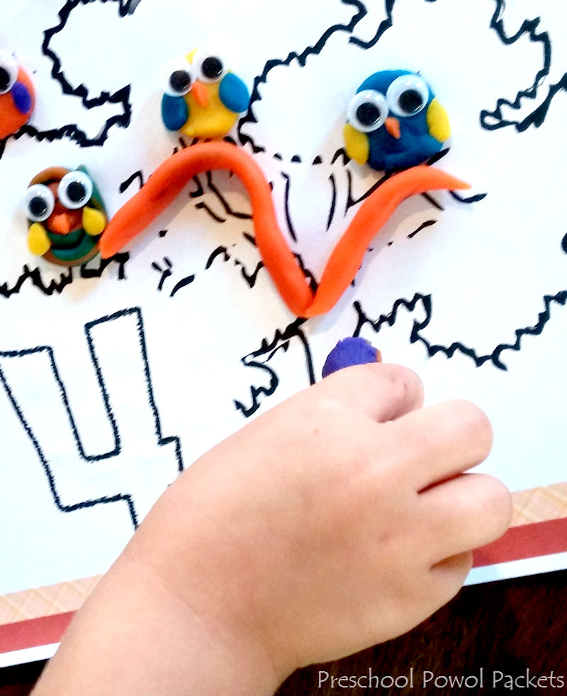 {FREE} Owl Counting Playdough Mats | Preschool Powol Packets
