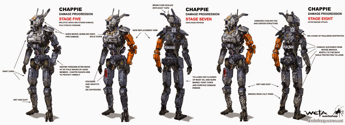 Christian Pearce: Chappie Concept Art - part 1!