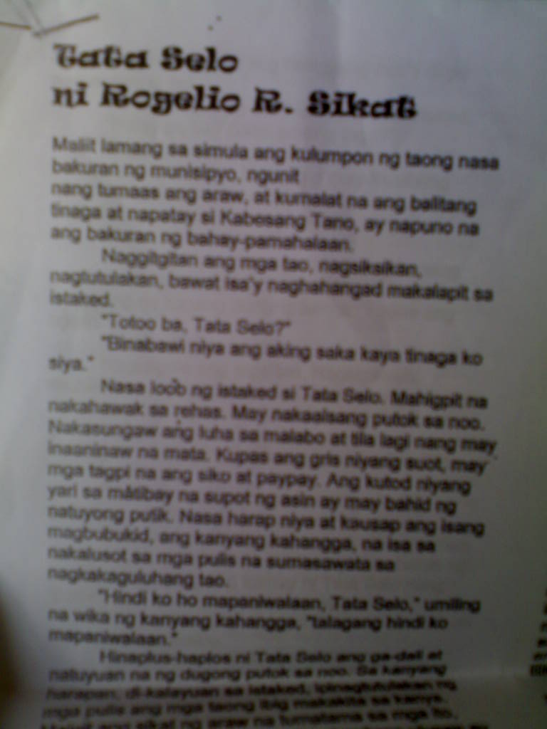 tata selo - philippin news collections