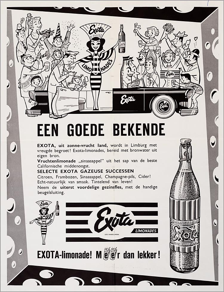 Verpakkingsglas van Toen: Exota Limonade Gazeuse