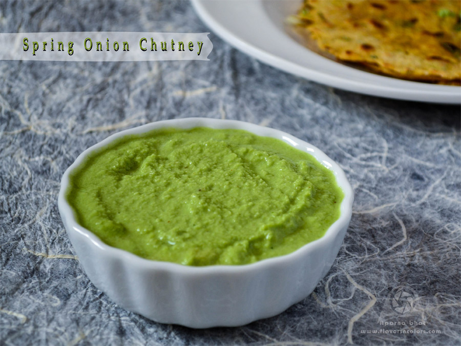 Spring Onion Chutney ~ Flavors N Colors