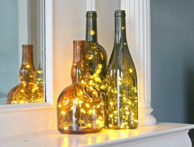 How to Put Christmas Lights in a Bottle