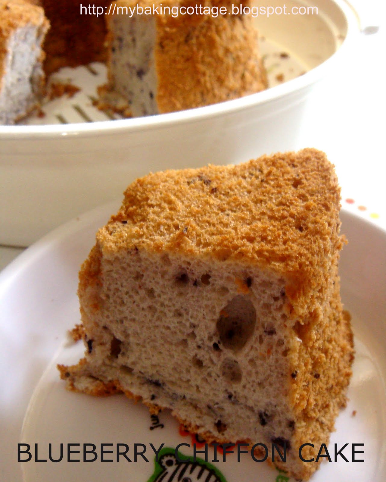 My Baking Cottage: Blueberry Chiffon Cake