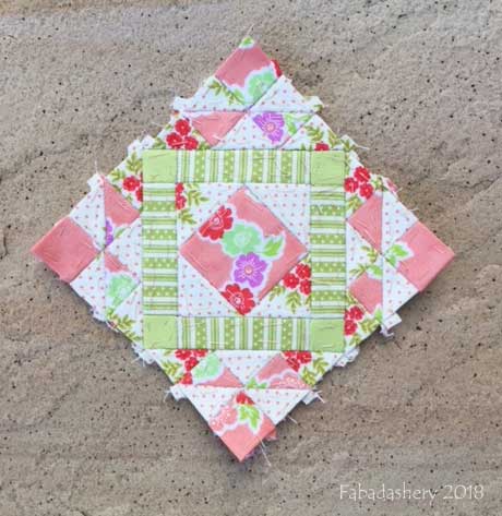 Fabadashery: The Farmer's Wife Sampler Quilt (20's) Block 43 Garden Path