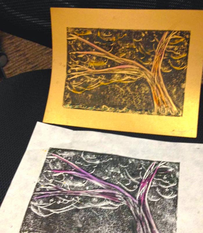 Kindergarten Art: Modified Pochoir Printmaking