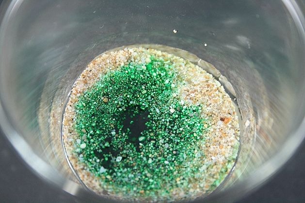 Como hacer arena de colores