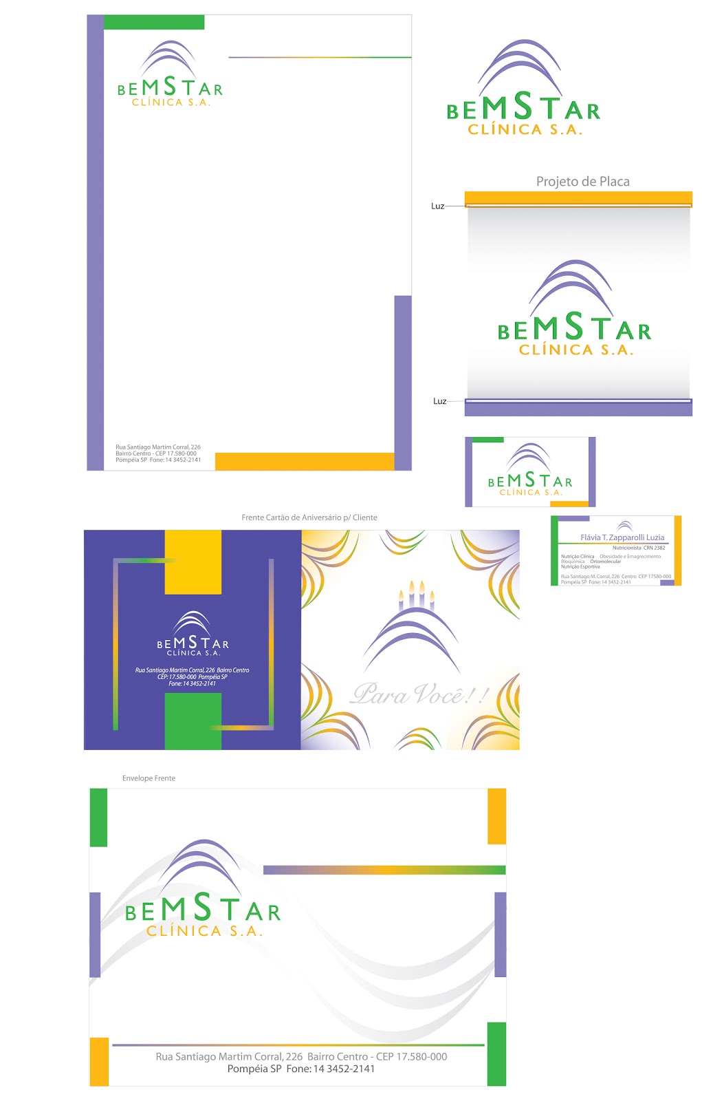 AMBrasil Designer: IDENTIDADE - BEM STAR - CLÍNICA S.A.