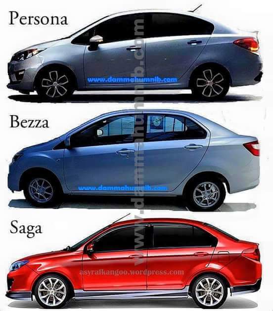 PANDANGAN SISI PROTON PERSONA R, PERODUA BEZZA DAN SAGA CITY ...