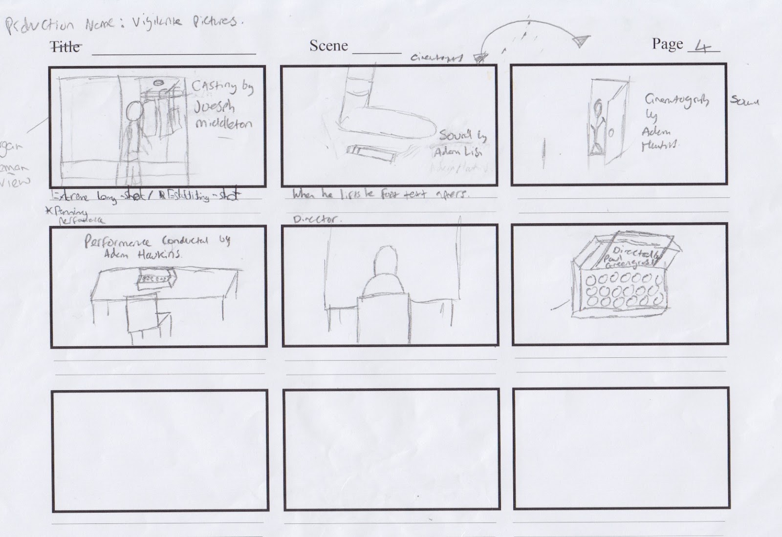 AS Level Media Blog: Storyboard for our title sequence