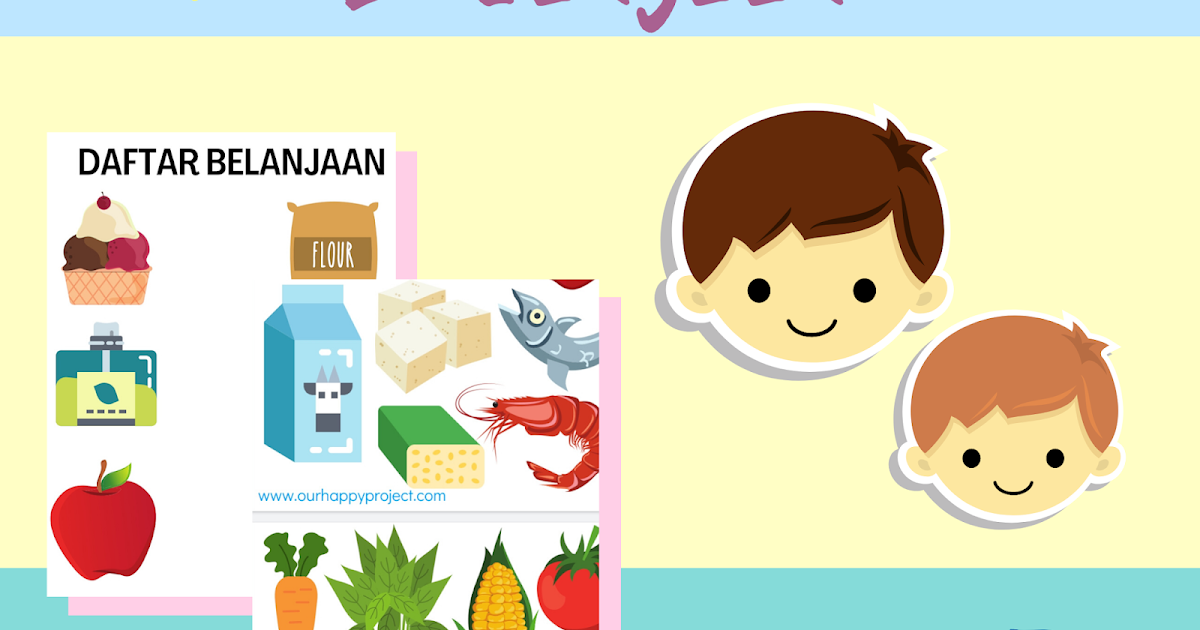 Free Printable Permainan Daftar Belanjaan — Our Happy Project