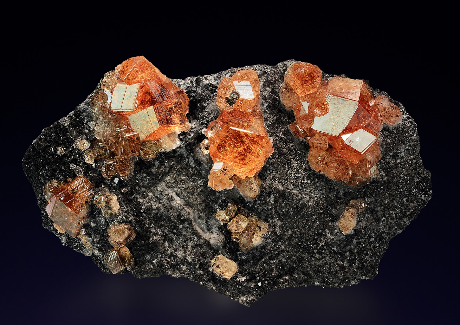 Orange Grossular Crystals - Geology In