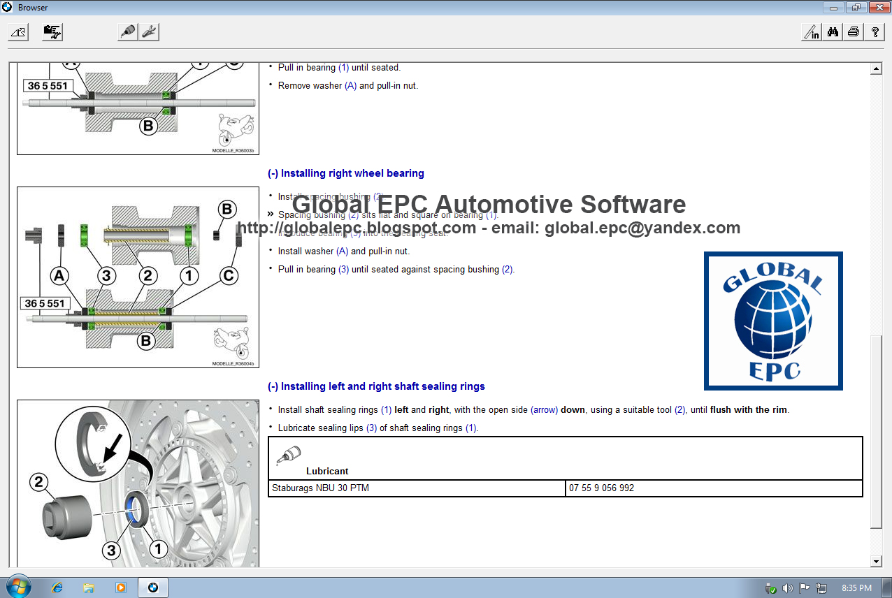 GLOBAL EPC AUTOMOTIVE SOFTWARE: BMW RSD MOTORRAD REPAIR & SERVICE DATA ...