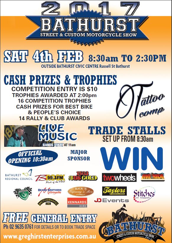 Damien Codognotto OAM: BATHURST BIKE SHOW