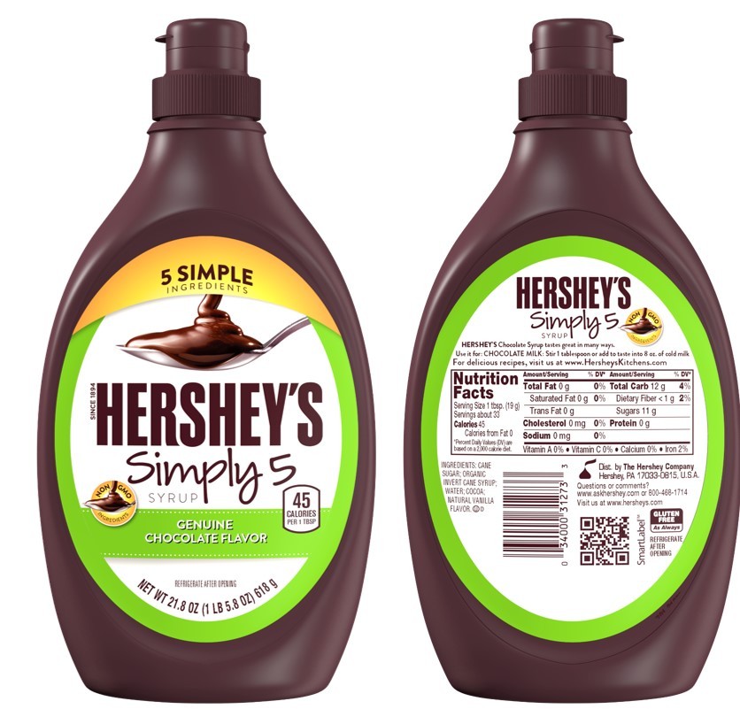 Hershey's Introduces New Simple 5 Chocolate Syrup