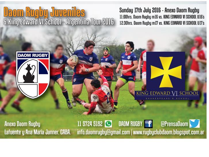 DAOM RUGBY: JUVENILES INTERNACIONALES!!!