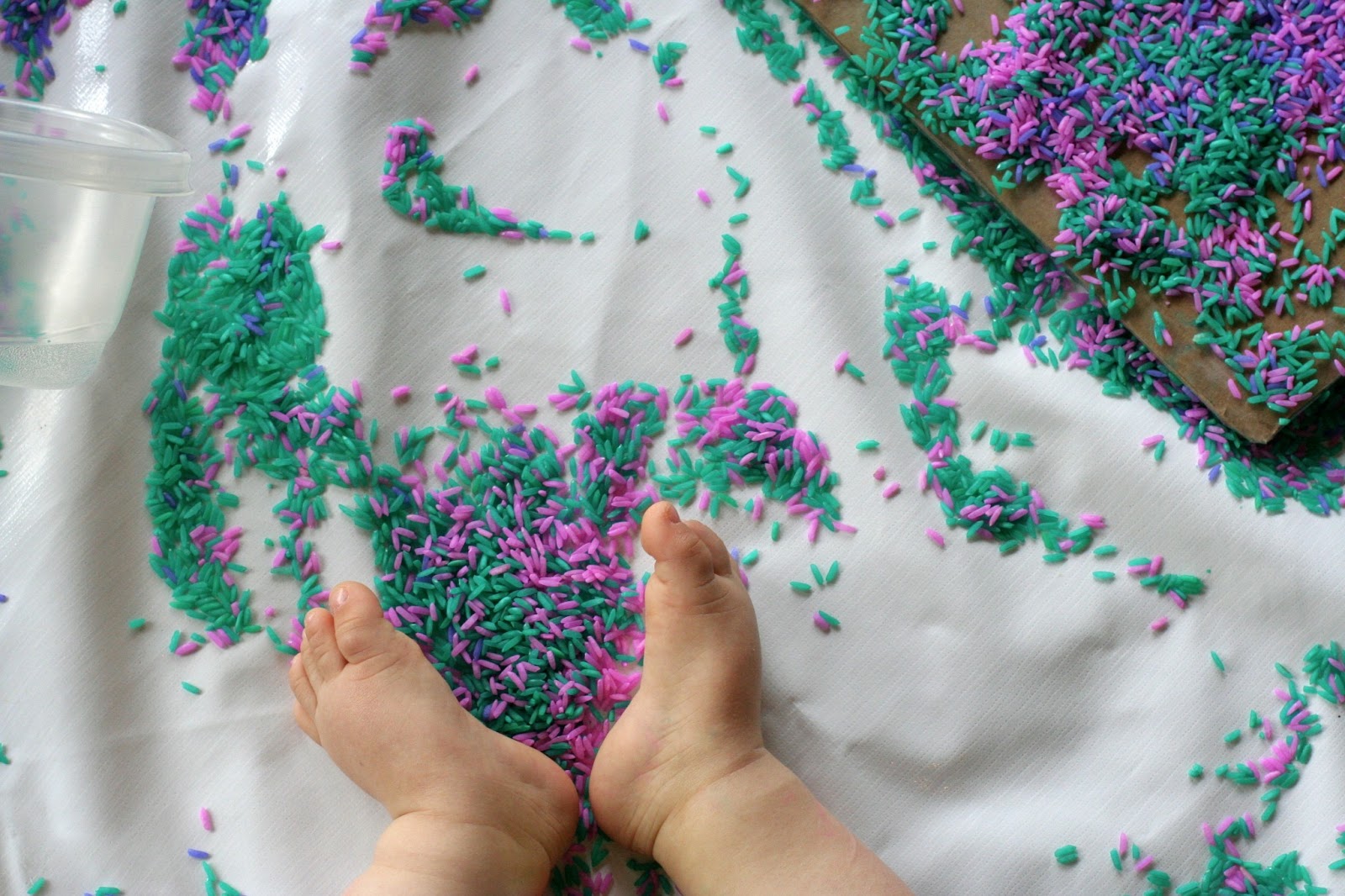 Baby/Toddler Colored Rice Art