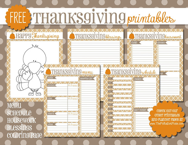 Organizing Plus 123: Holiday Meal Planning: Thanksgiving