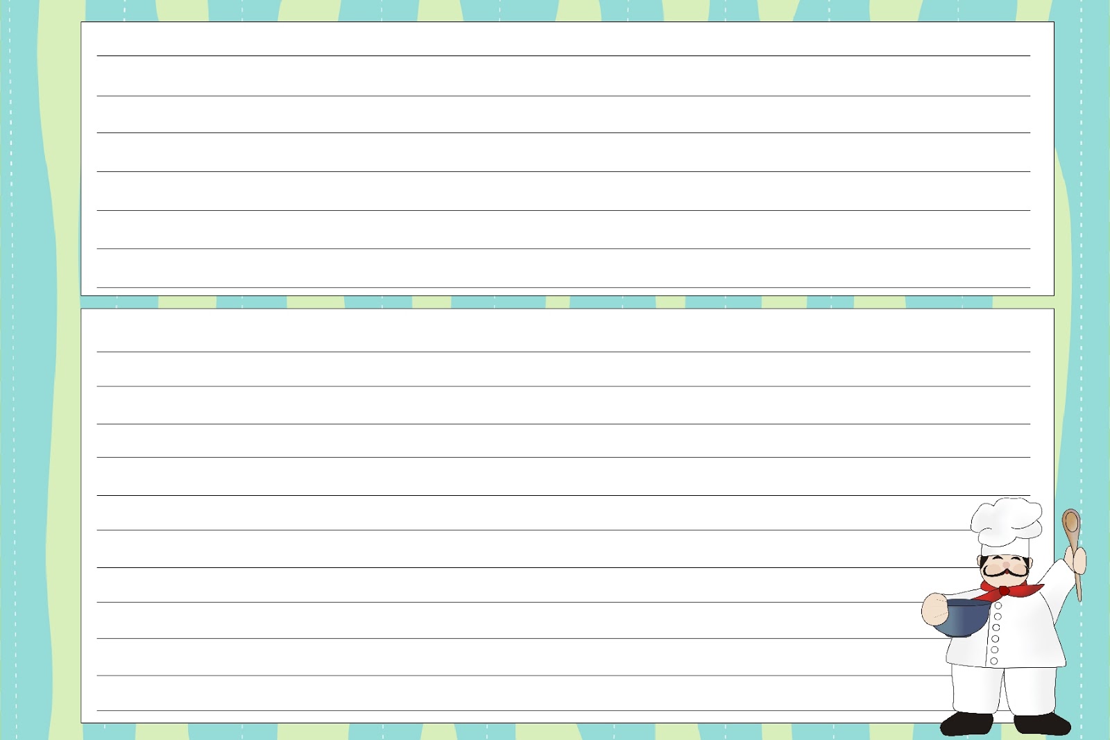 Menu Plan Monday and Free Printable Chef Recipe Card