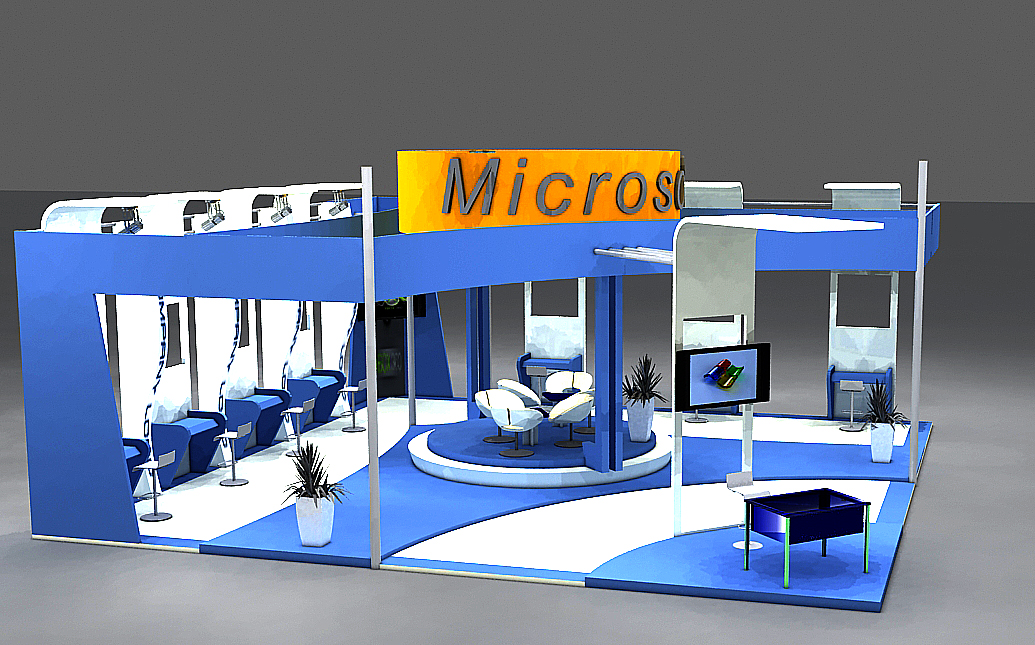 design: concept design for Microsoft's stand Comex 2012-muscat -Oman