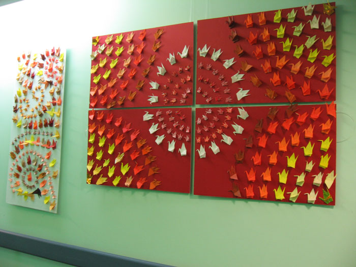 Fold with Love - 1000 paper cranes: Origami Panels