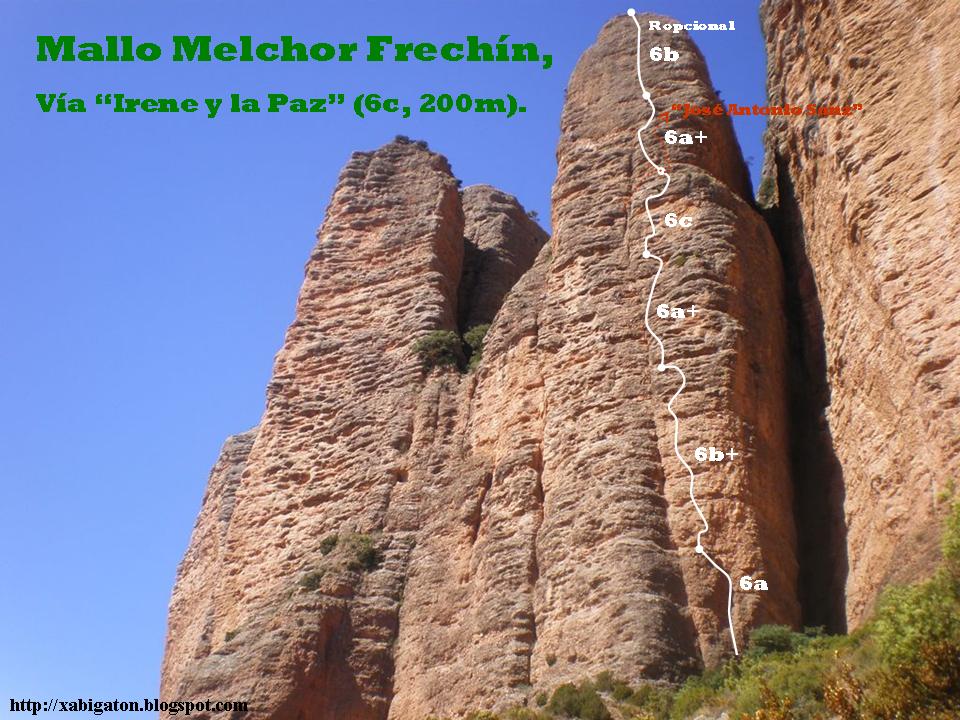 "HOKUS POKUS": Riglos, Mallo Melchor Frechín, Vía "Irene y la paz" (6C ...