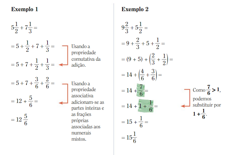 SEMPRE A MATHEMATICAR...COM MÚSICA: Numeral misto. Adição e subtração ...