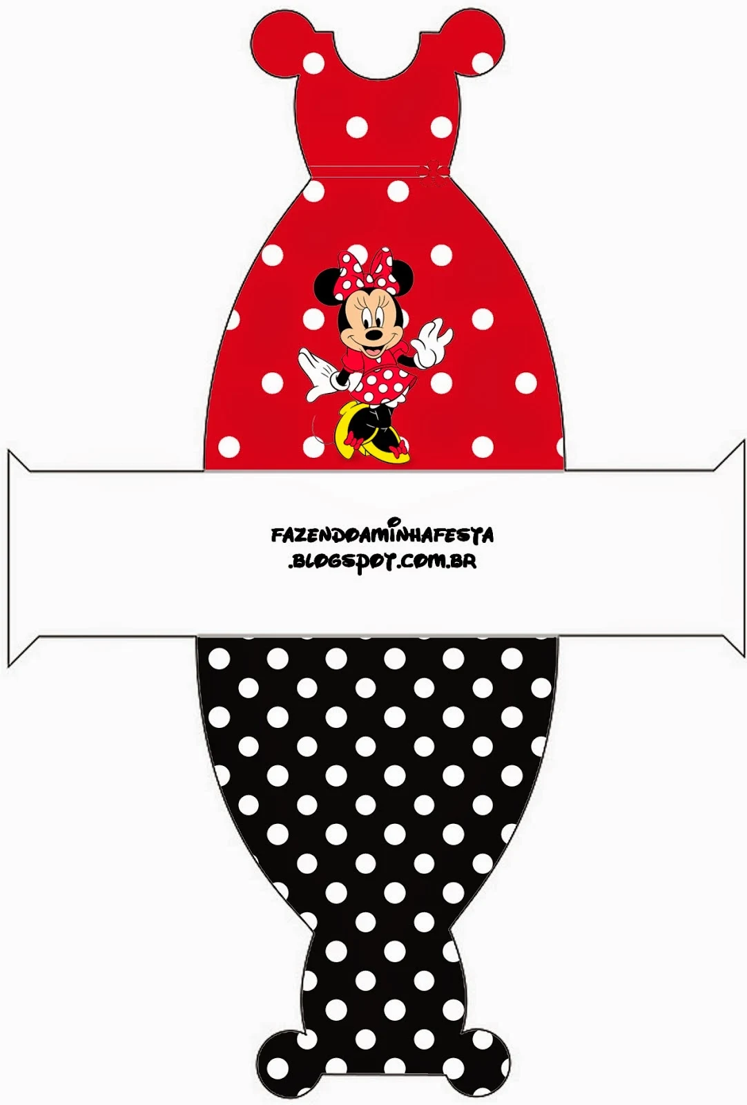 Minnie Red, Black, Yellow and Polka Dots: Free Printable Boxes. - Oh My ...