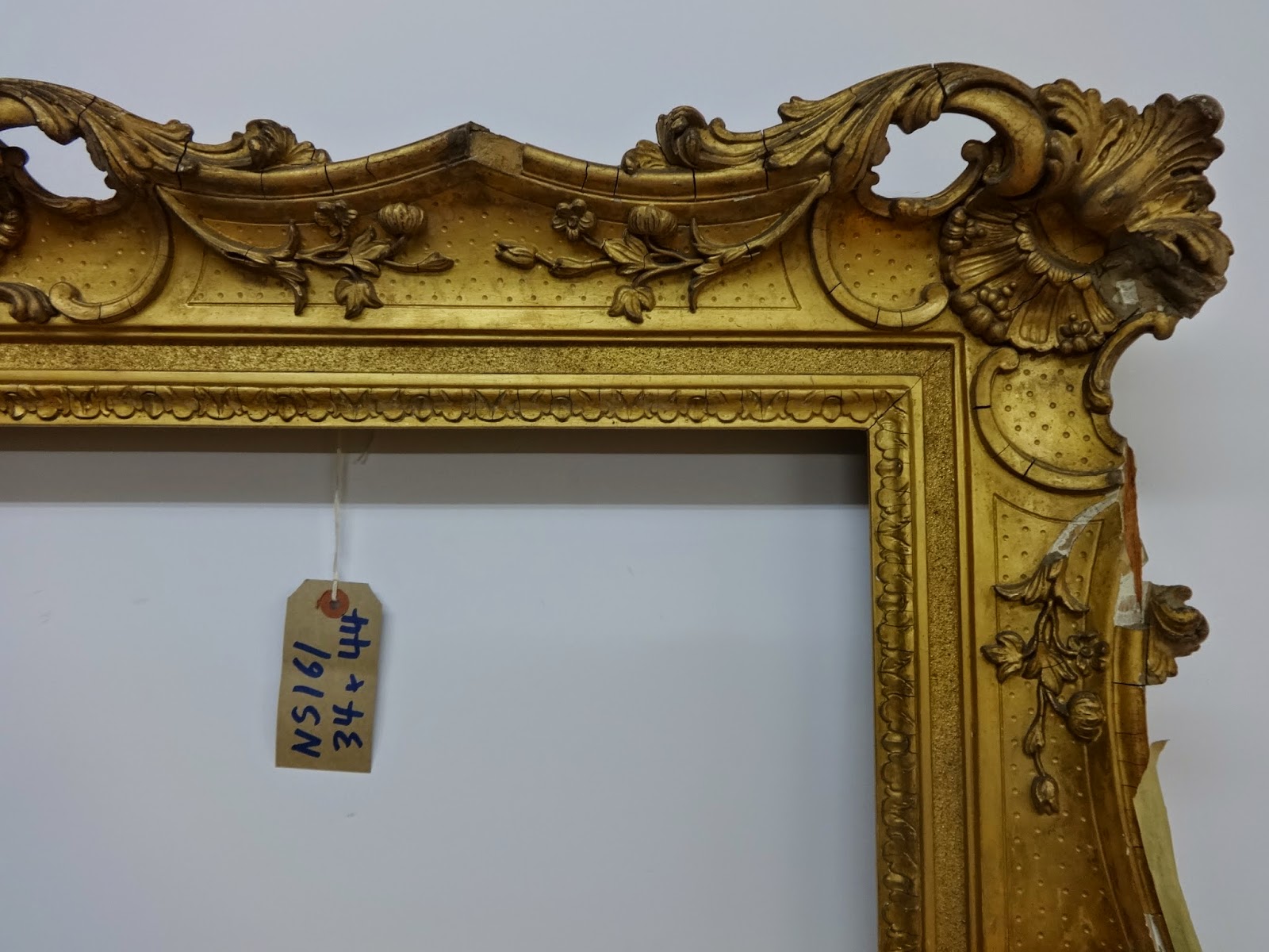 Antique Frame Sale: A Fine 19th Century Rococo Swept Louis XV Style Frame