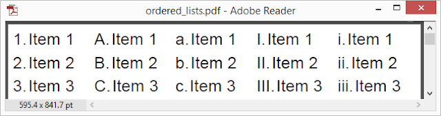 Pdf Tips And Tricks Ordered And Unordered Lists In Pdf C Sample