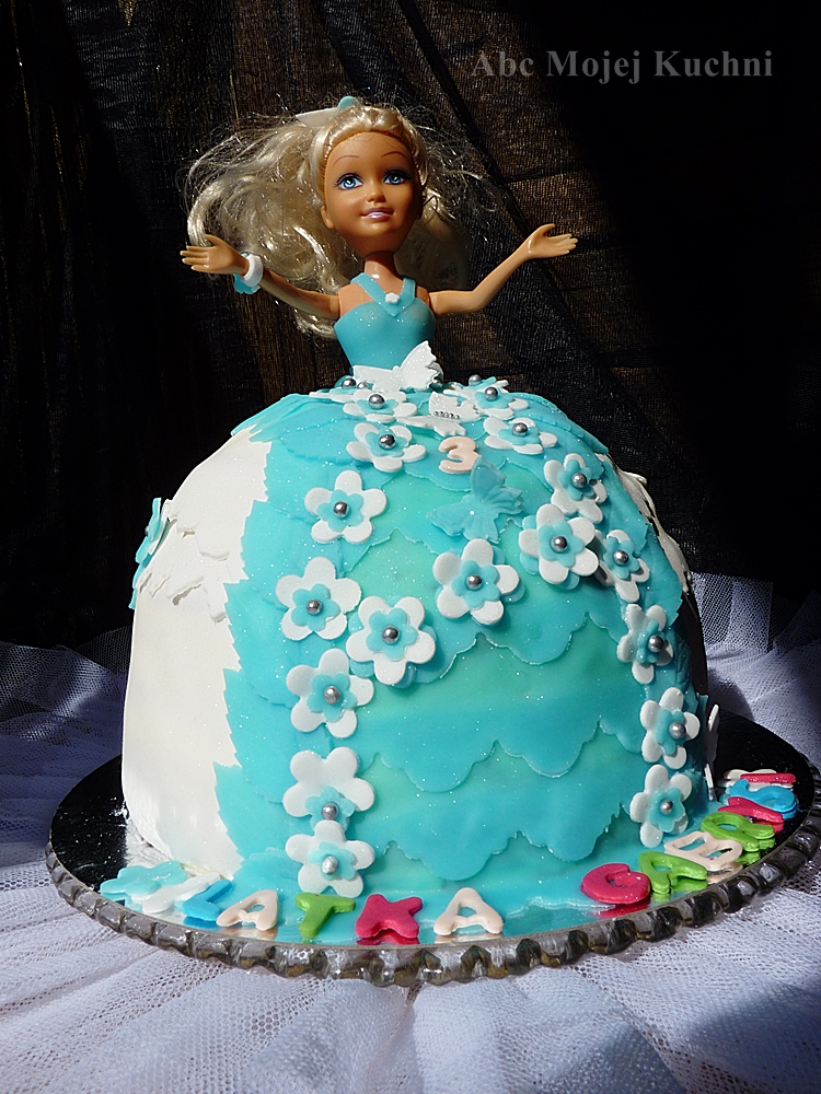 Tort lalka Barbie