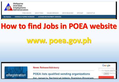 How to find OFW Job in POEA website - Think Again Overseas Filipino ...