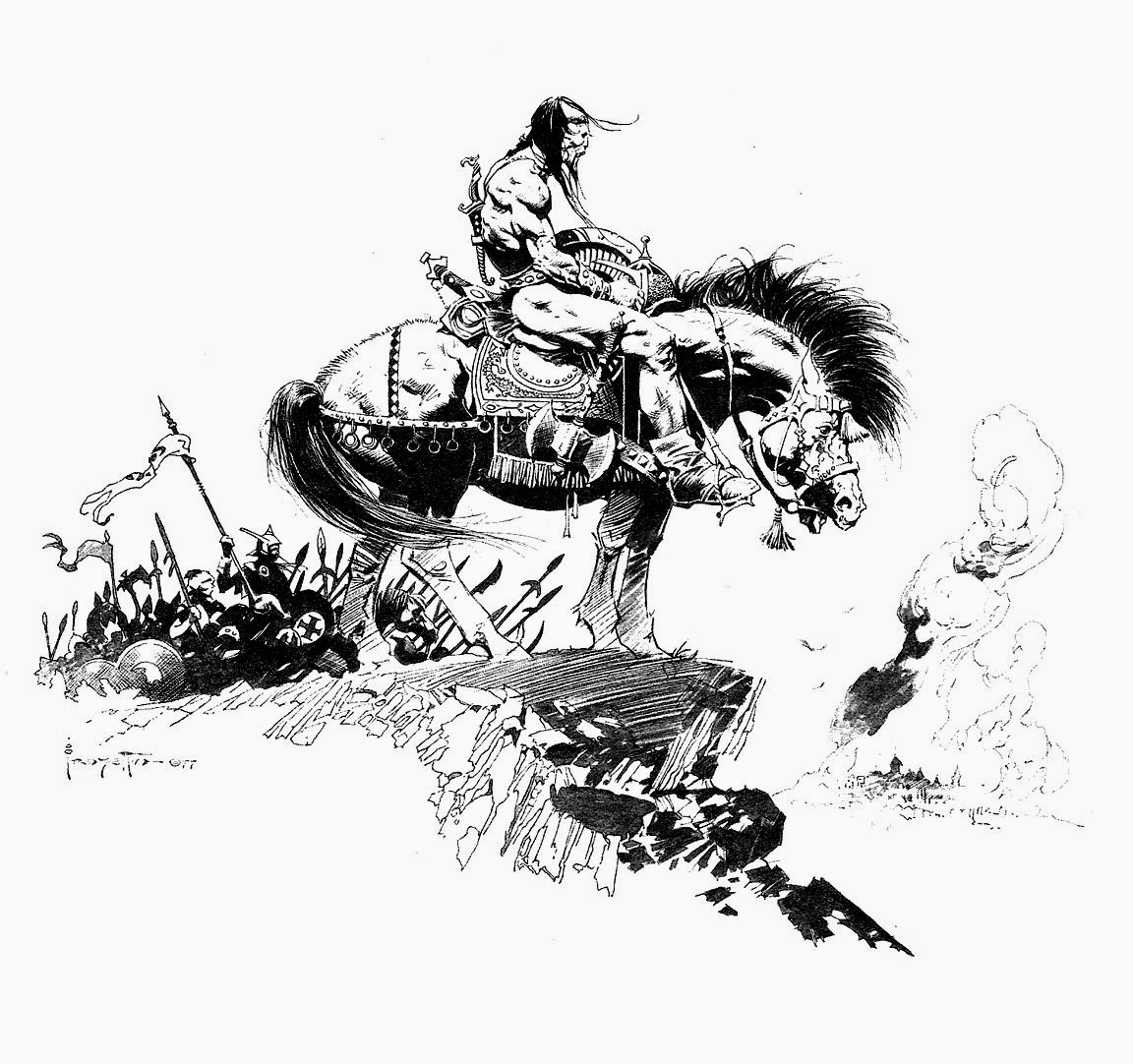 BLACK 'N' WHITE AND RED ALL OVER: POST # 63 - FRANK FRAZETTA, The ...