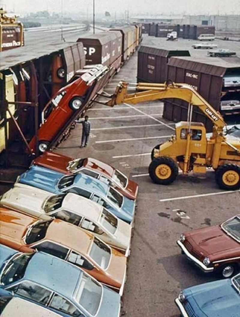 Chevy Vega and the Vert-A-Pac Rail System in the 1970s ~ Vintage Everyday