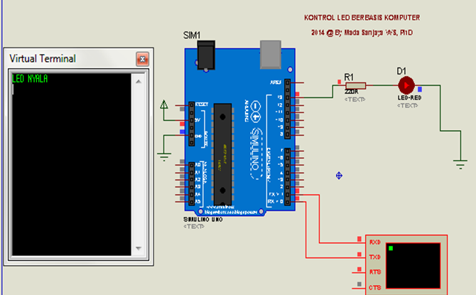 Interface Menghidupkan LED Menggunakan Arduino dan Processing 2.2.1 (Terbaru Processing 3.0.1 ...