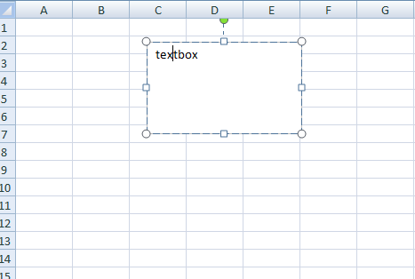 Membuat Textbox di Microsoft Excel 2007