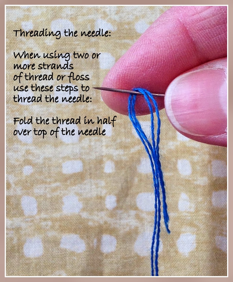 Karen's Quilts, Crows and Cardinals: Intro to Wool Applique: 2. Thread ...