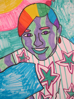 Think Create Art: Pop Art Faces and Color Theory