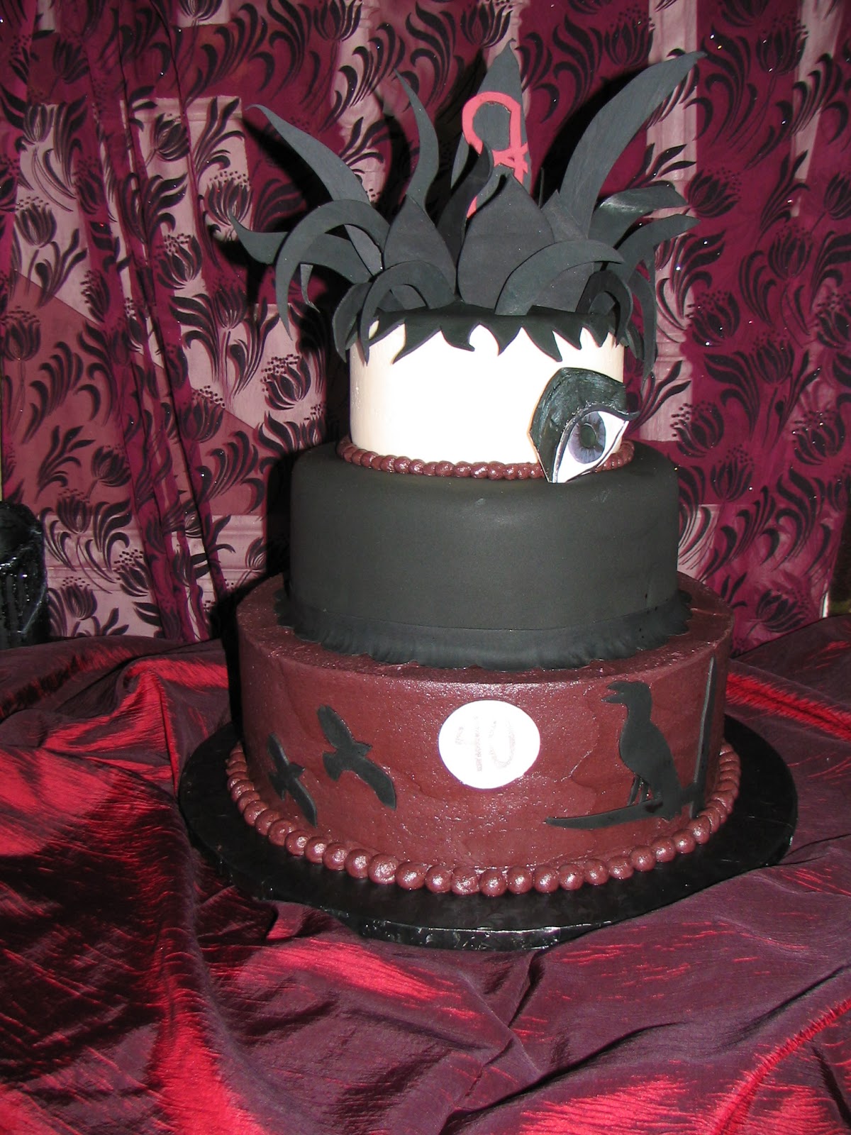 Piped Dreams: "The Cure" themed BIG Birthday Cake