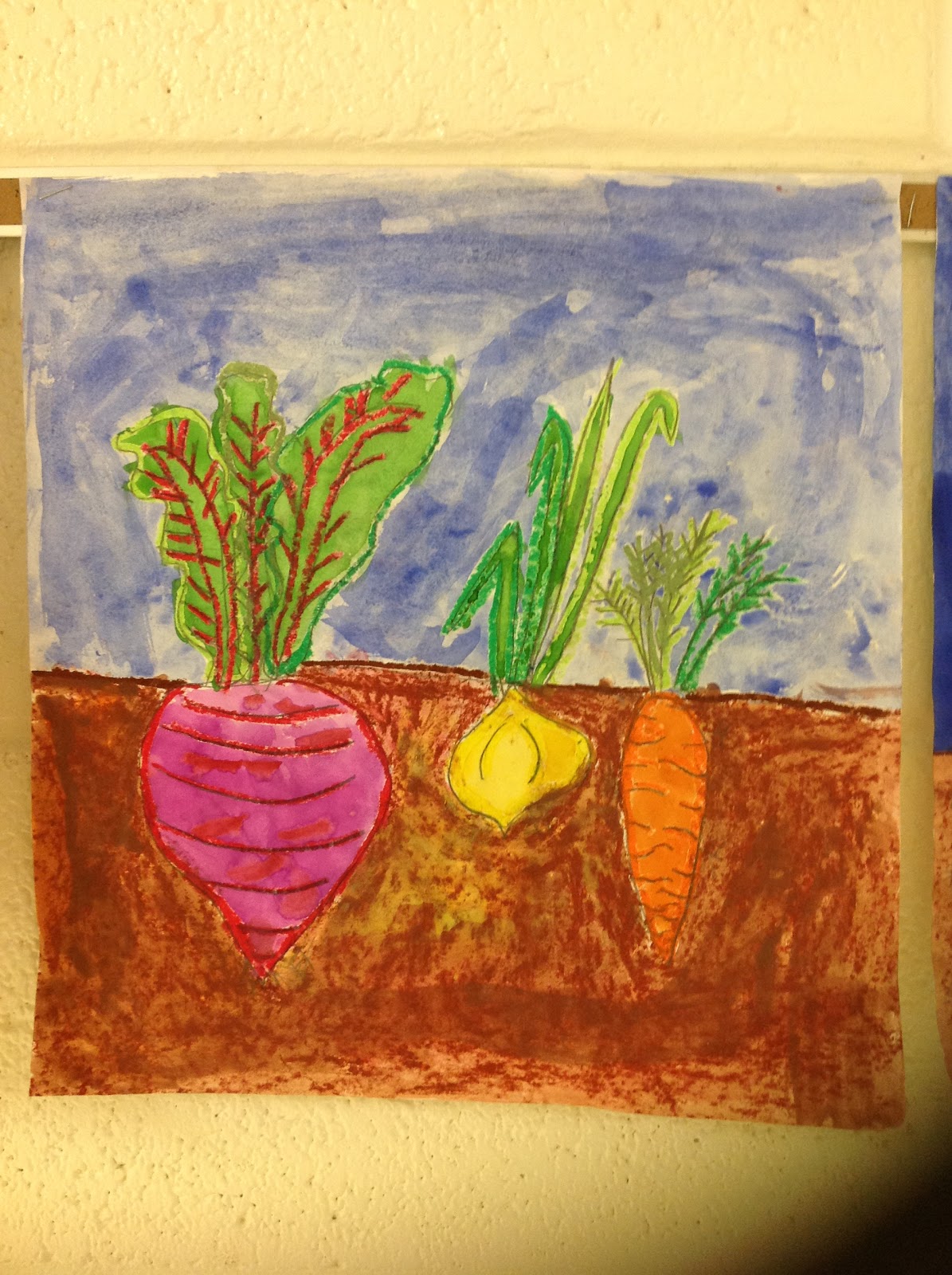 S.P.L.A.T.: Root Vegetable Paintings - 3rd Grade Grand Ave.