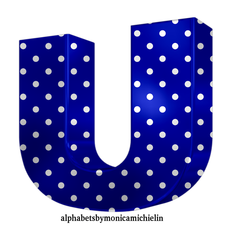M. Michielin Alphabets: BLUE POLKA DOTS ALPHABET, ALFABETO AZUL DE BOLINHAS