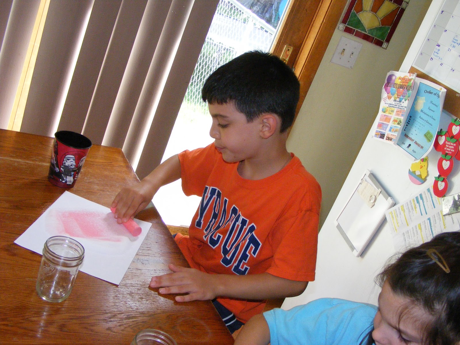 Ten kids and a Dog: Salt and Chalk Art---also called--A Very Big Mess ...