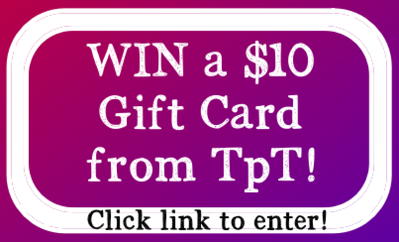Catch My Words: Win a $10 Gift Card from TpT