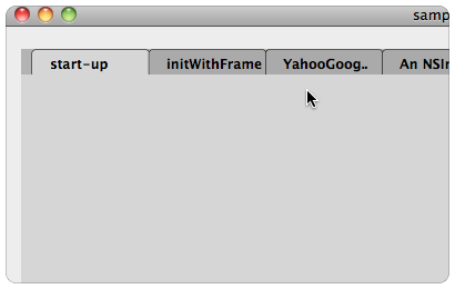 日暮れて道遠し: Cocoa なんちゃってtabbed interface（5）NSTrackingArea