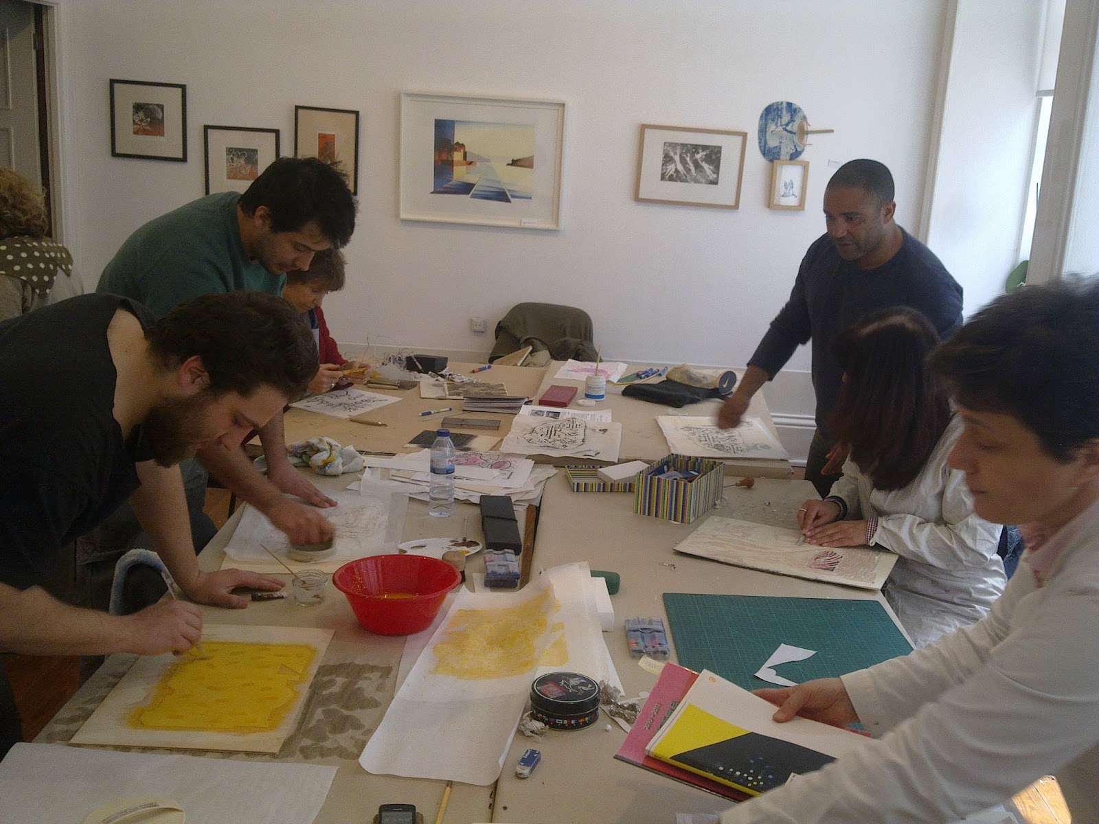 Matriz- Associação de Gravura do Porto: Ultimo dia do workshop de ...