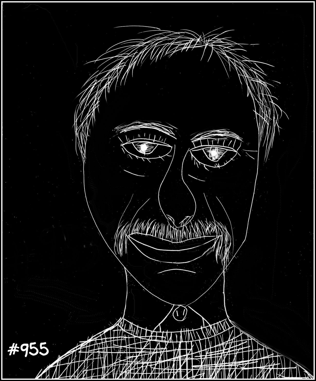 All This Is That: Drawing: Faces #955 (scratchboard/digitally reversed ...